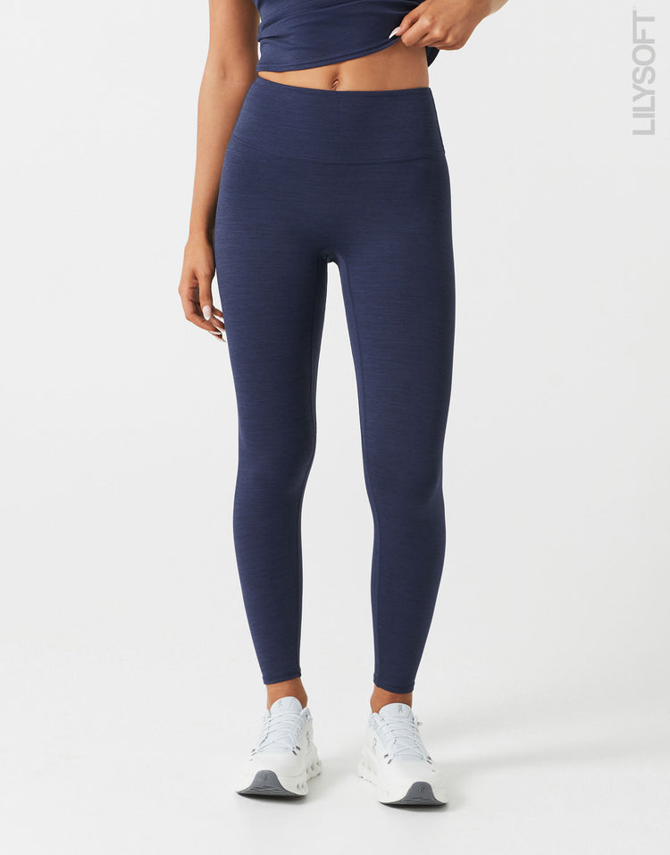 JEMMA Legging - Navy Marle – lilybod.com.au